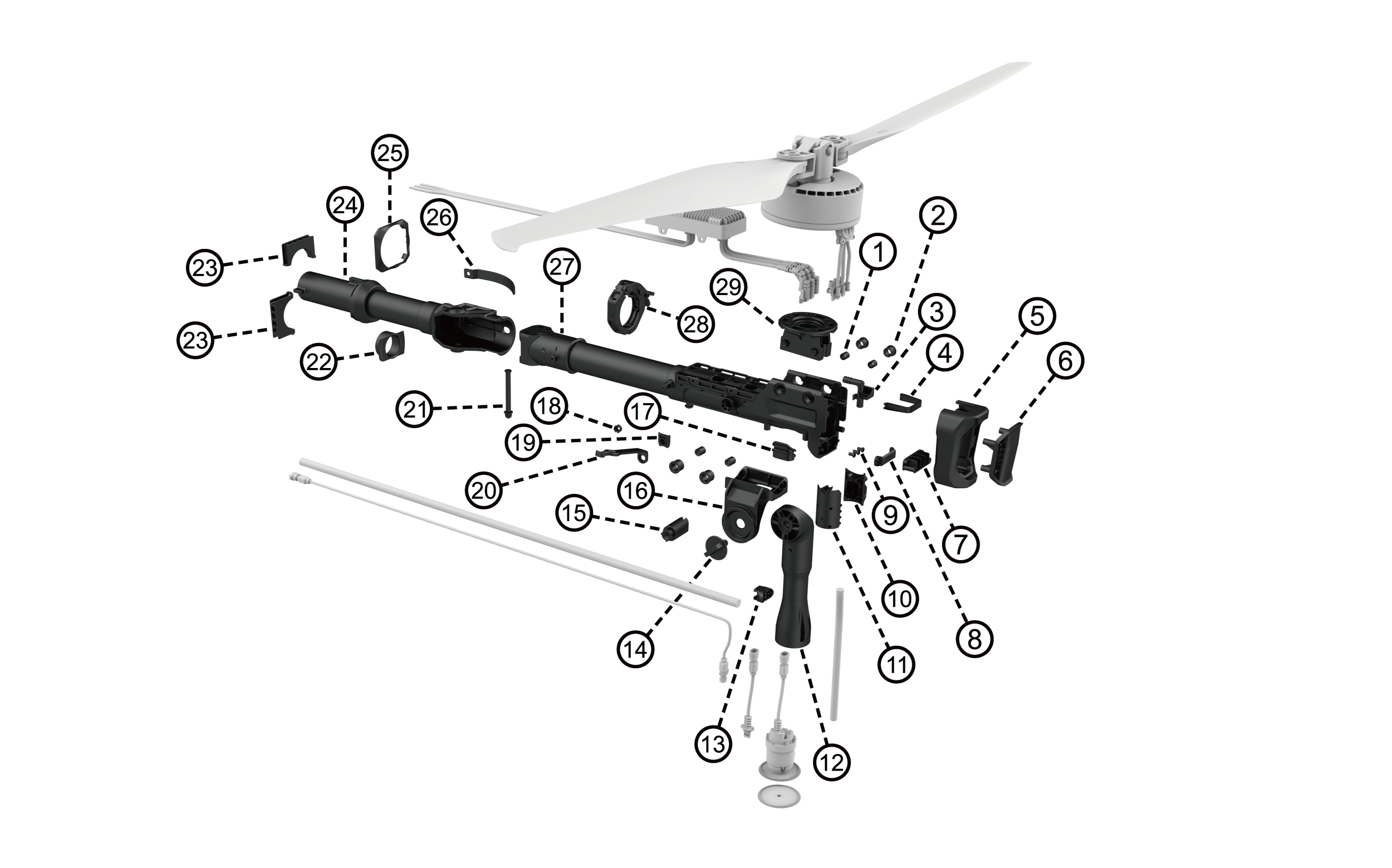 XAG P100 Pro 2023 Arm 3 Frame – Pegasus Robotics Inc.