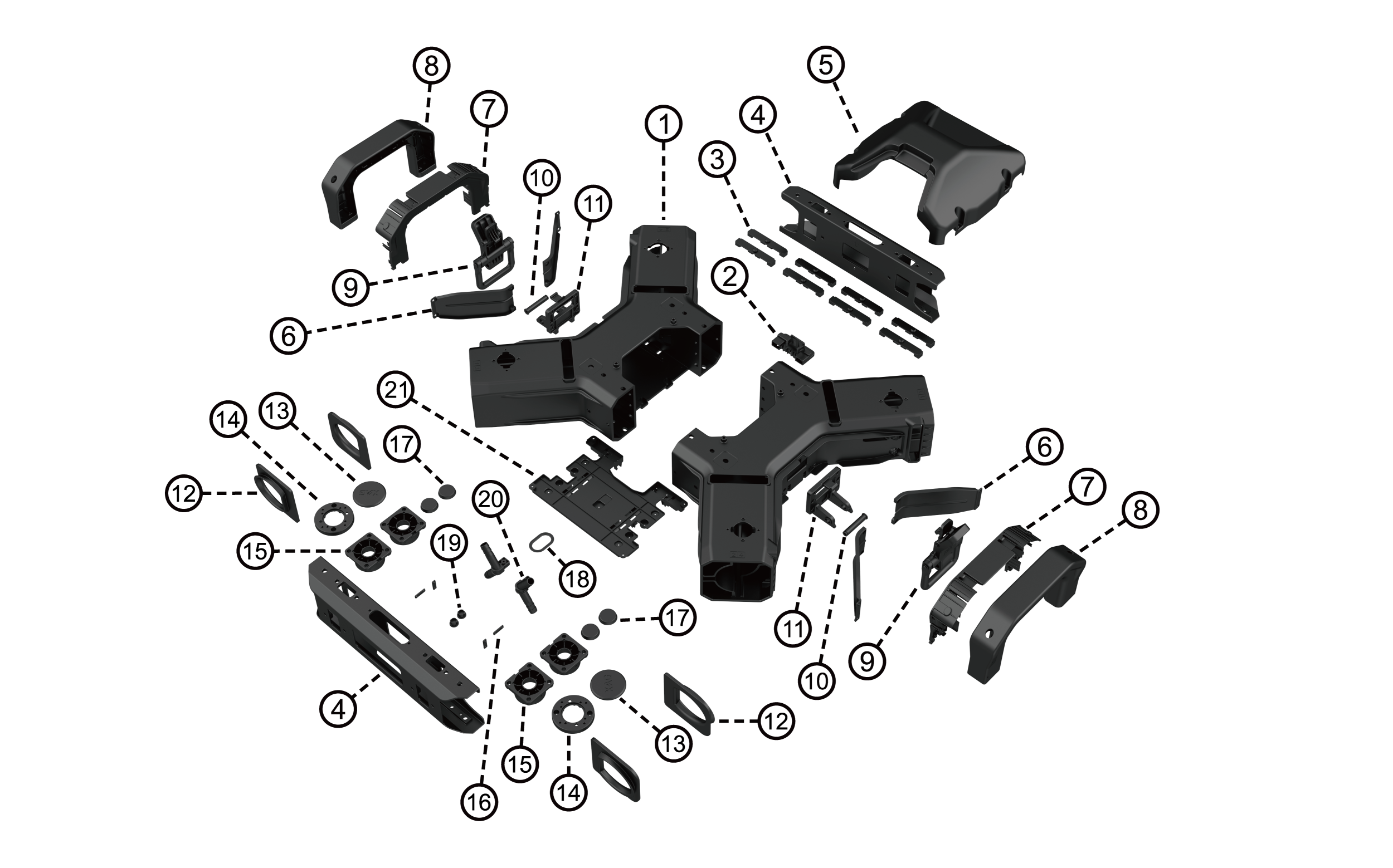 XAG P100 Pro 2023 Fuselage Frame – Pegasus Robotics Inc.