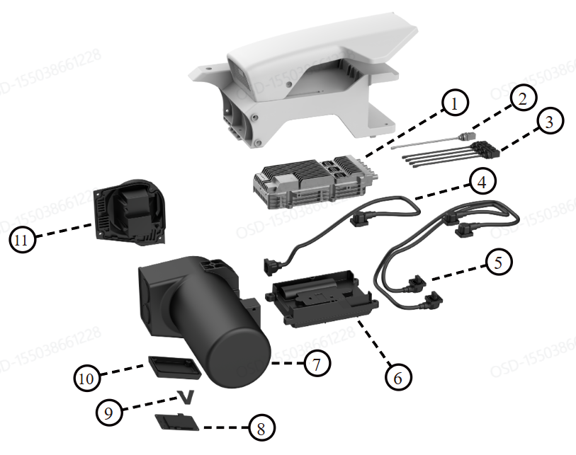 XAG P150 2024 Agricultural Drone > Front Compartment > FC and sensing ...