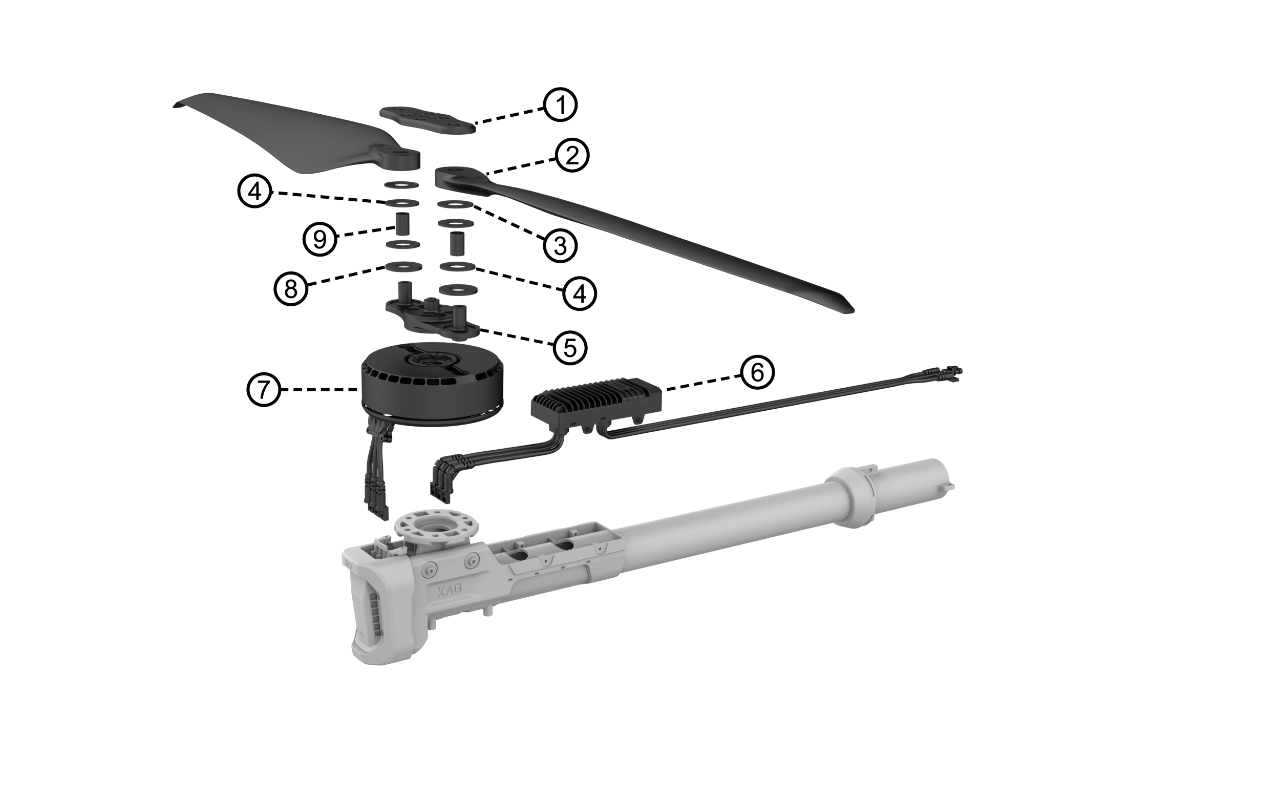 XAG P100 2022 Power System Arm 1 – Pegasus Robotics Inc.