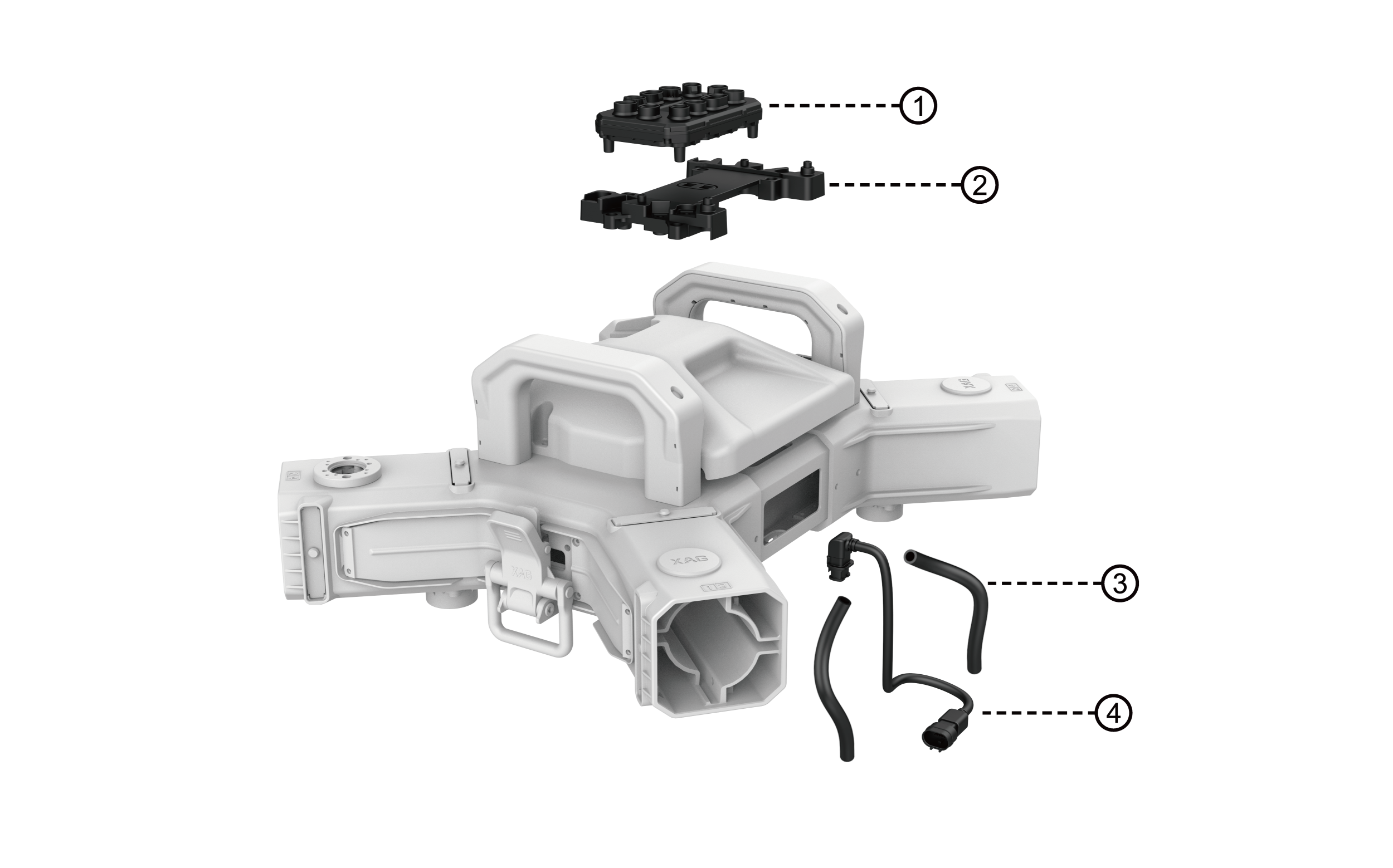 XAG P100 Pro 2023 Fuselage Revospray/Revocast System – Pegasus Robotics ...