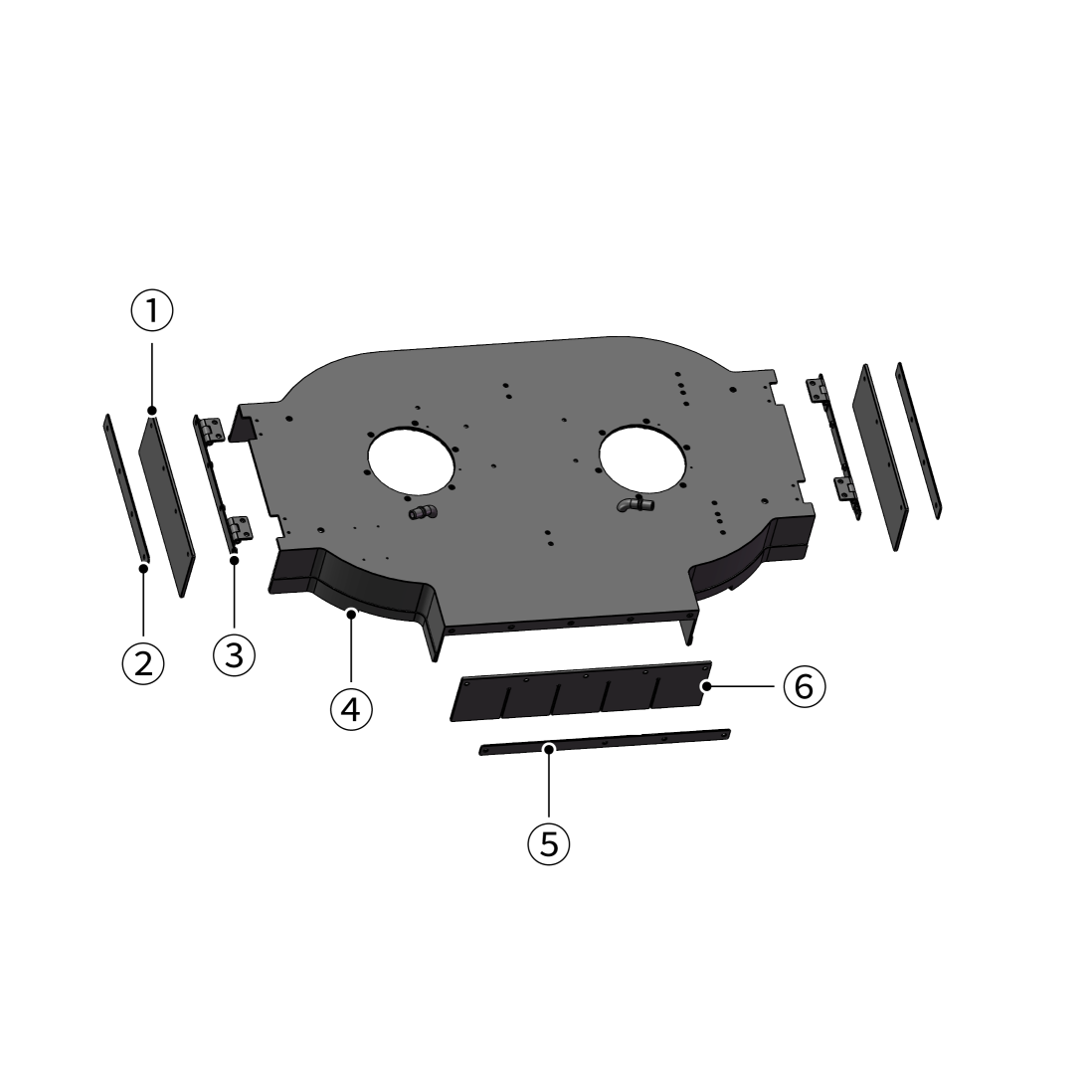 R150A Revomower Mower Mudguard – Pegasus Robotics Inc.
