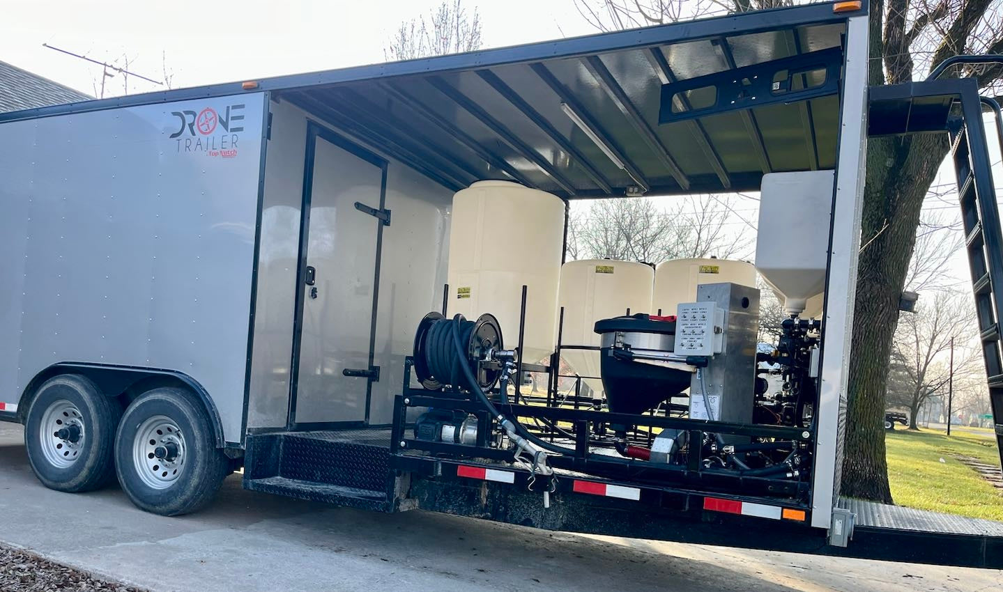 Spray Drone Trailer DT1 with MixMate – Pegasus Robotics Inc.